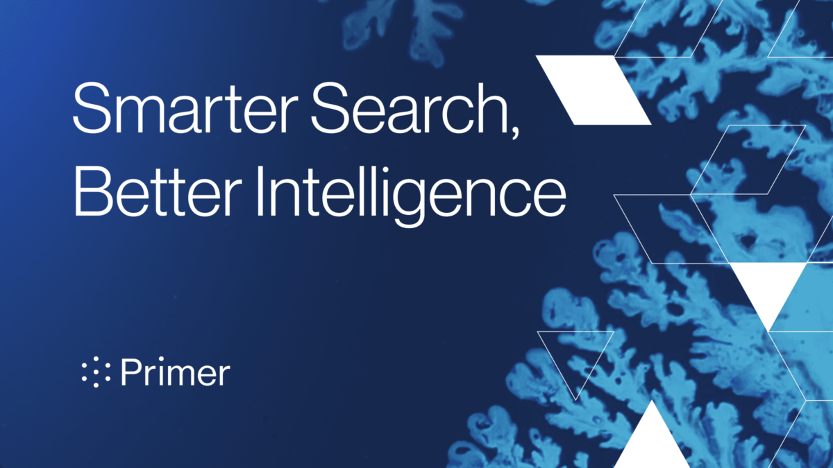 Smarter Search, Better Intelligence - PrimerAI
