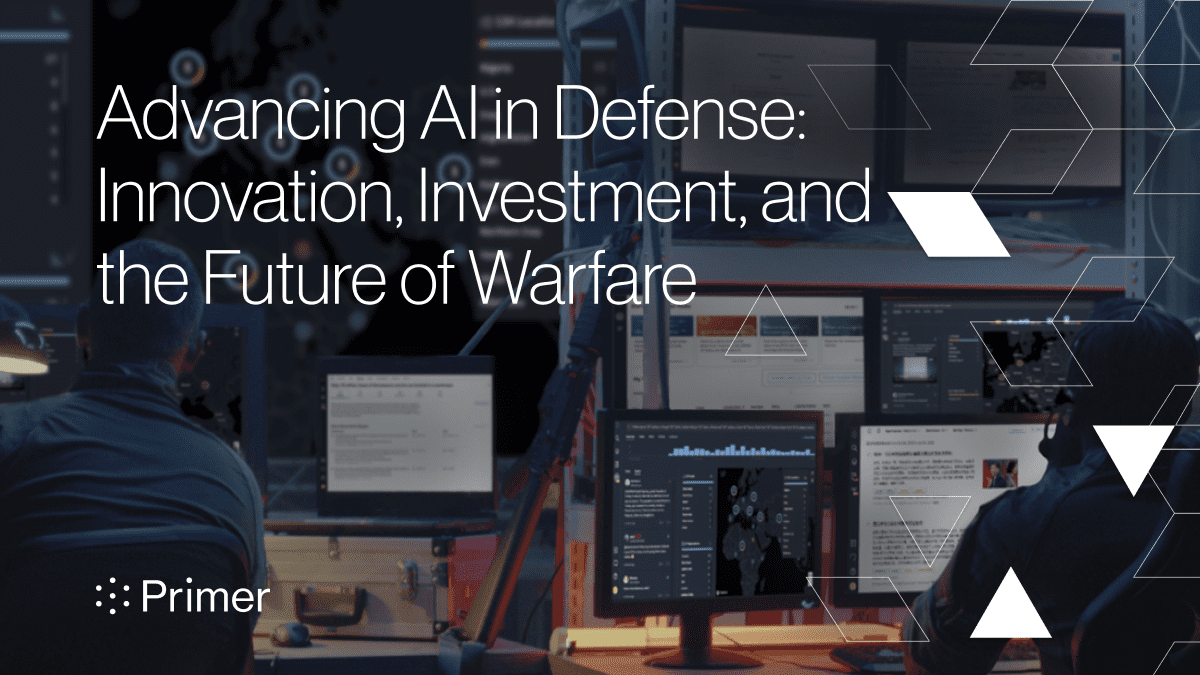 Advancing AI in Defense - PrimerAI